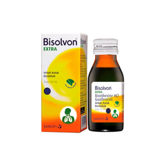 Bisolvon Extra Sirup 125 ml - Kegunaan, Efek Samping, Dosis dan Aturan ...