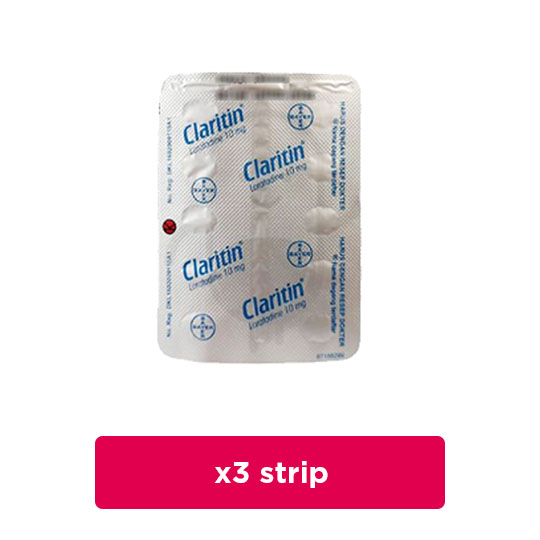 Claritin 10 mg 3 Strip (10 Tablet/Strip) - Hemat Borongan - Kegunaan ...