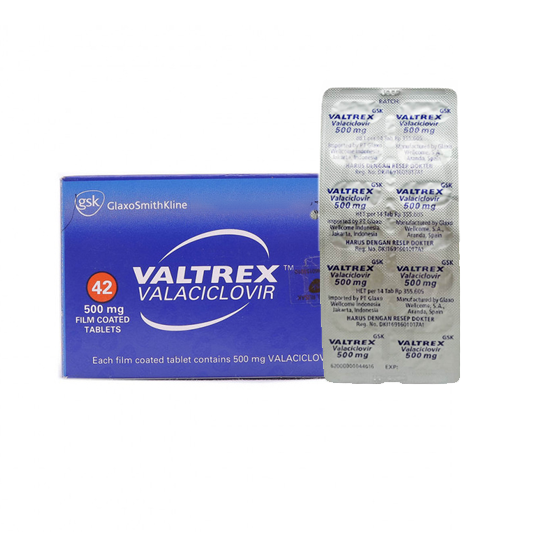 Valtrex 500 mg 14 Tablet - Kegunaan, Efek Samping, Dosis dan Aturan Pakai - Halodoc