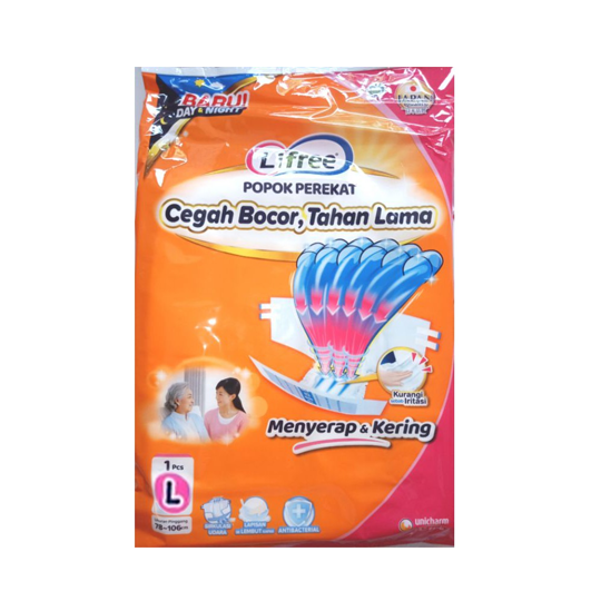 Lifree Popok Dewasa Perekat L 1 Piece - Kegunaan, Efek Samping, Dosis dan Aturan Pakai - Halodoc