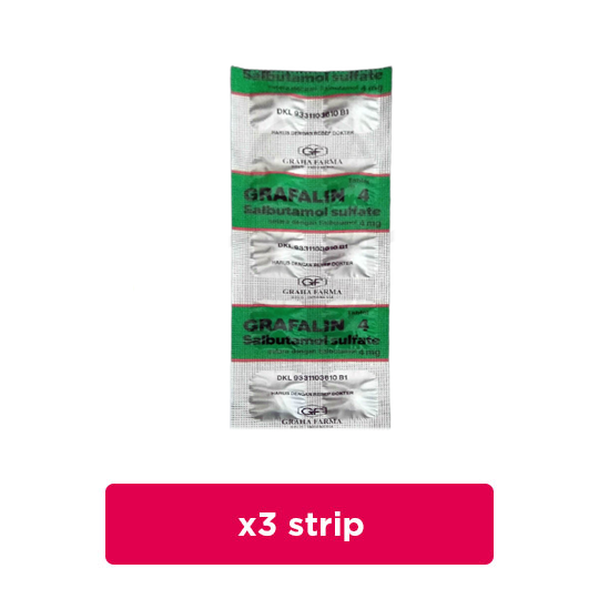 Grafalin 4 mg 3 Strip (10 Tablet/Strip) - Obat Rutin - Kegunaan, Efek ...