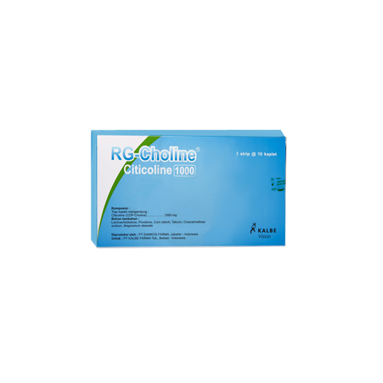RG-Choline 1000 mg 10 Kaplet - Kegunaan, Efek Samping, Dosis dan Aturan ...