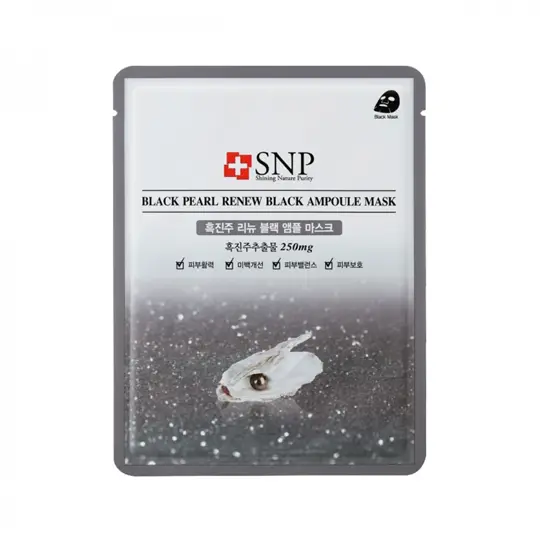 SNP Black Pearl Renew Black Ampoule Mask - Kegunaan, Efek Samping ...