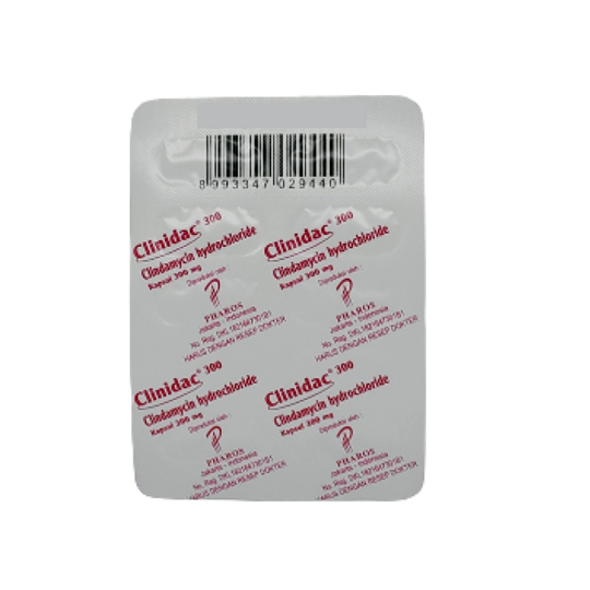 Clinidac 300 mg 10 Kapsul - Kegunaan, Efek Samping, Dosis dan Aturan ...