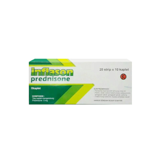 Inflason 5 mg 10 Tablet - Kegunaan, Efek Samping, Dosis dan Aturan ...