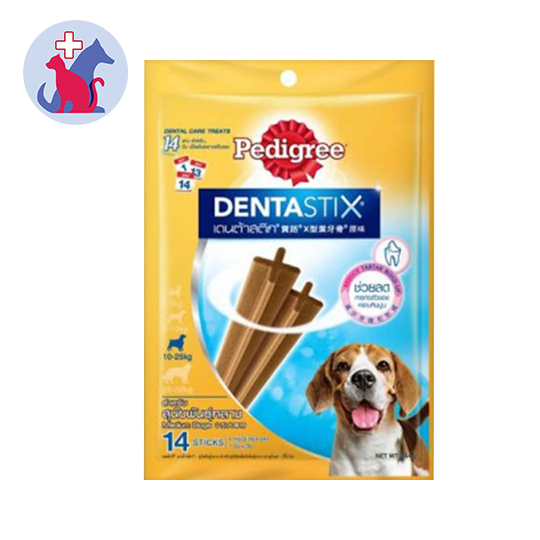 Pedigree Dentastix Medium Dogs 10-25 kg 14 Sticks (344 g) - Kegunaan ...