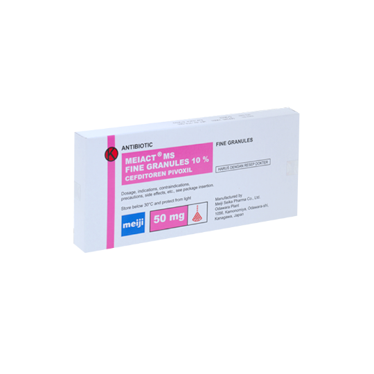 Meiact Ms Fine Granules 10% 50 mg - Kegunaan, Efek Samping, Dosis dan ...