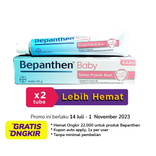 Bepanthen Baby 20 g 2 Tube - Hemat Borongan - Kegunaan, Efek Samping ...