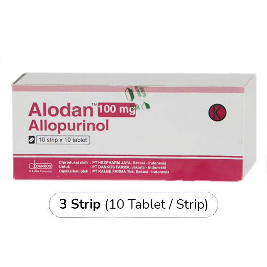Alodan 100 mg 3 Strip (10 Tablet/Strip) - Hemat Borongan - Kegunaan, Efek Samping, Dosis dan ...