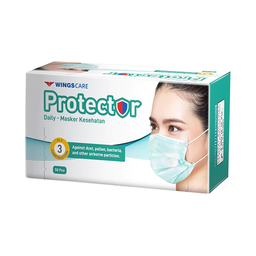 Wingscare Protector Masker Daily 50 Pieces - Kegunaan, Efek Samping ...
