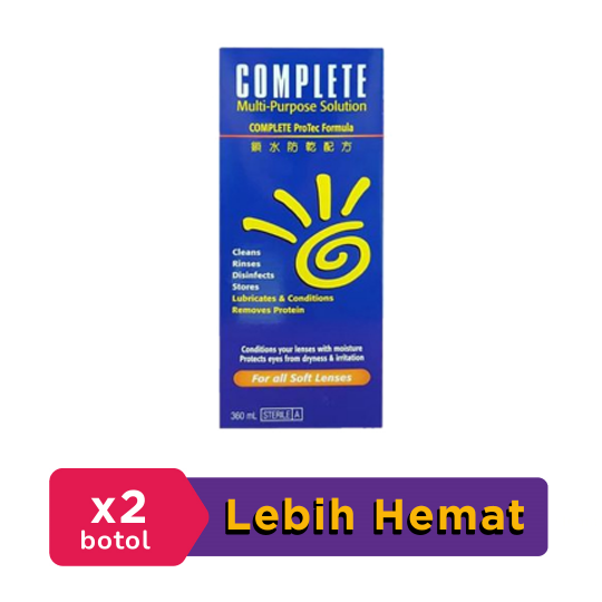 Complete Multi Purpose Solution 360 ml 2 Botol - Hemat Borongan - Kegunaan, Efek Samping, Dosis ...