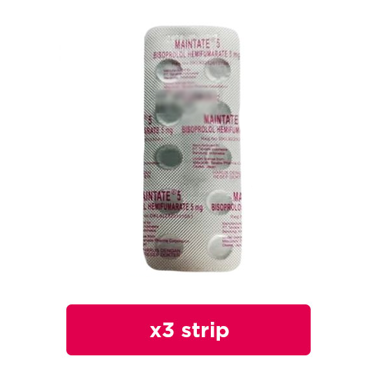 Maintate 5 mg 3 Strip (10 Tablet/Strip) - Obat Rutin - Kegunaan, Efek ...