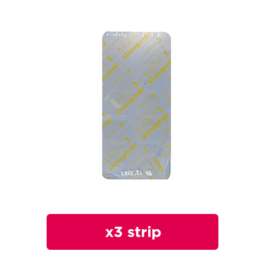 Amaryl 3 mg 3 Strip (10 Tablet/Strip) - Obat Rutin - Kegunaan, Efek ...