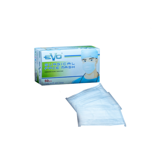 Evo Surgical Face Mask Blue 50 Pieces - Kegunaan, Efek Samping, Dosis ...