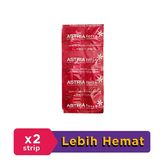 Astria Force 6 mg 2 Strip (6 Kapsul/Strip) - Hemat Borongan - Kegunaan ...