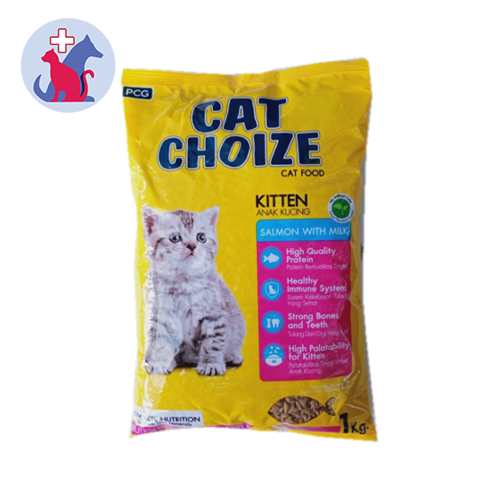 Cat Choize Dry Kitten Food Salmon with Milk 1 kg - Kegunaan, Efek ...