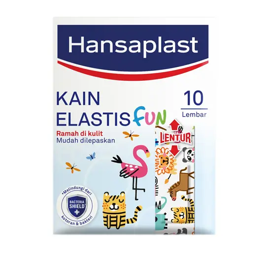 Hansaplast Kain Elastis Fun 10 Lembar - Kegunaan, Efek Samping, Dosis ...
