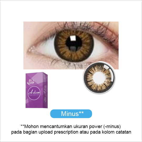 Living Color Adore Brown 2 Color Softlens Minus - Kegunaan, Efek ...