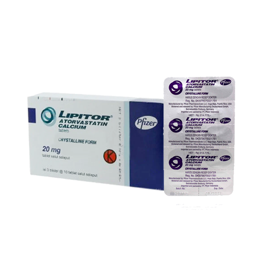 Lipitor 20 mg 10 Tablet - Kegunaan, Efek Samping, Dosis dan Aturan Pakai - Halodoc