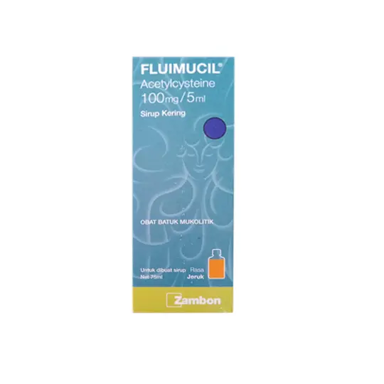 Fluimucil Dry Syrup 75 ml - Kegunaan, Efek Samping, Dosis dan Aturan ...