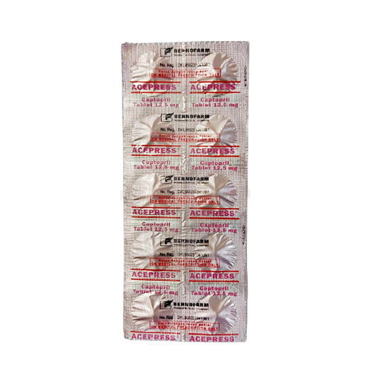 Acepress 12.5 mg 10 Tablet - Kegunaan, Efek Samping, Dosis dan Aturan ...