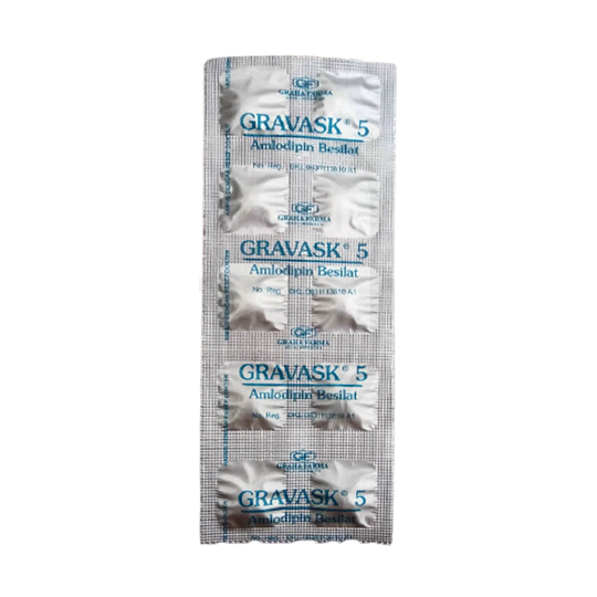 Gravask 5 mg 10 Tablet - Kegunaan, Efek Samping, Dosis dan Aturan Pakai ...