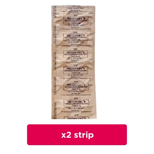 Prednicort 8 mg 2 Strip (10 Tablet/Strip) - Hemat Borongan - Kegunaan ...