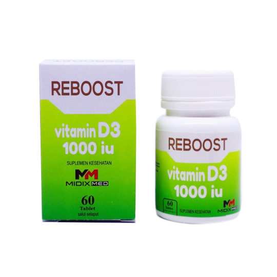 Reboost Vitamin D3 1000 IU 60 Tablet - Kegunaan, Efek Samping, Dosis ...