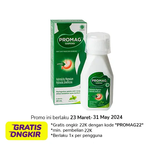 Promag Suspensi 60 ml - Kegunaan, Efek Samping, Dosis dan Aturan Pakai ...