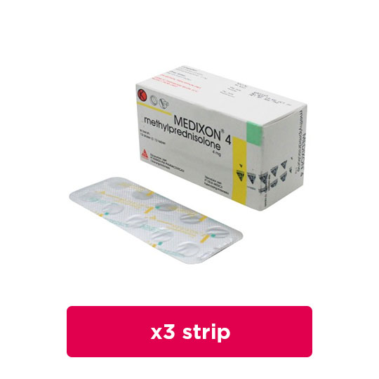Medixon 4 mg 3 Strip (10 Tablet/Strip) - Hemat Borongan - Kegunaan ...