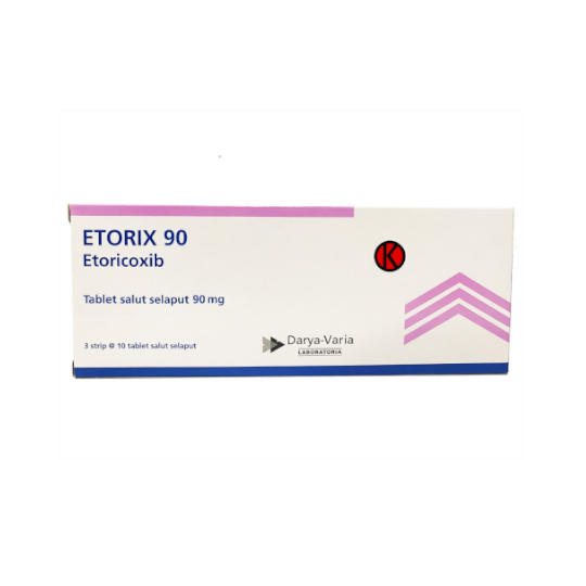 Etorix 90 mg 10 Tablet - Kegunaan, Efek Samping, Dosis dan Aturan Pakai - Halodoc