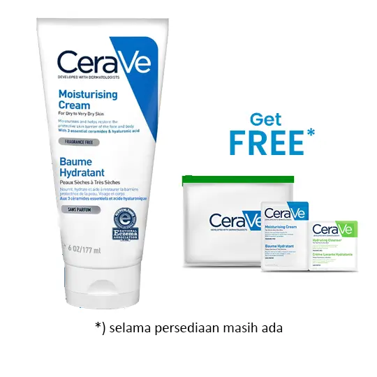 CeraVe Daily Moisturizing Cream 177 ml - Kegunaan, Efek Samping, Dosis dan Aturan Pakai - Halodoc