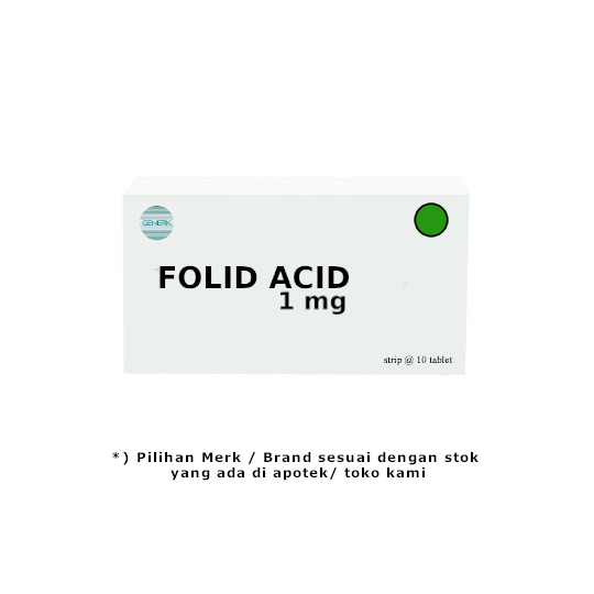 Folic Acid 1 mg 10 Tablet - Kegunaan, Efek Samping, Dosis dan Aturan ...