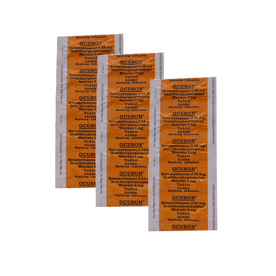 Ocuson 3 Strip (10 Tablet/Strip) - Hemat Borongan - Kegunaan, Efek ...