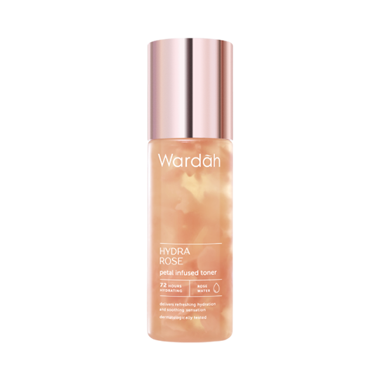 Wardah Hydra Rose Petal Infused Toner 100 ml - Kegunaan, Efek Samping ...