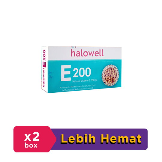 Halowell E 200 IU 2 Box (12 Kapsul/Box) - Hemat Borongan - Kegunaan ...