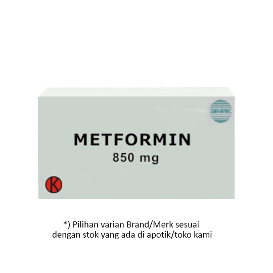 Metformin 850 mg 3 Strip (10 Tablet/Strip) - Obat Rutin - Kegunaan ...