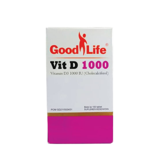 Good Life Vit D 1000 100 Tablet - Kegunaan, Efek Samping, Dosis dan ...