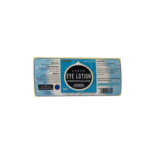 Cendo Eye Lotion Minidose 0.6 ml - Kegunaan, Efek Samping, Dosis dan ...