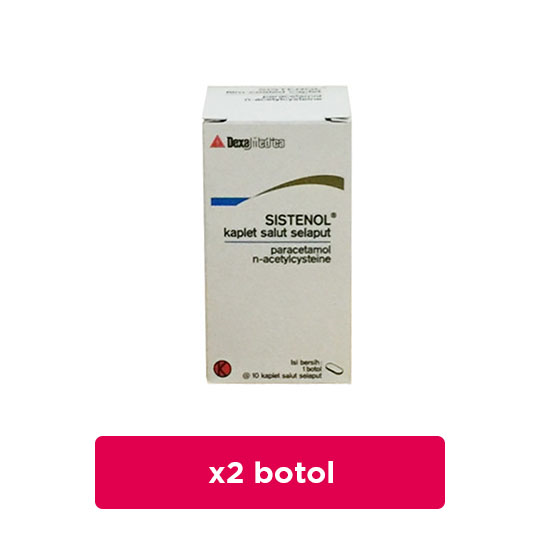 Sistenol 2 Botol ( 10 Kaplet/Botol) - Hemat Borongan - Kegunaan, Efek ...