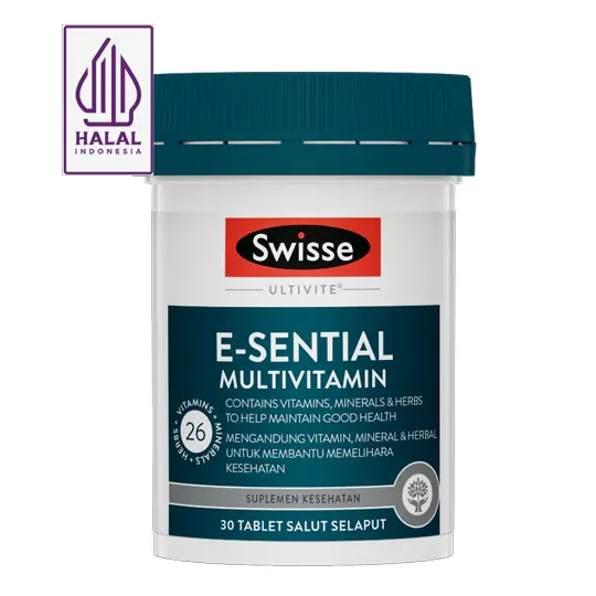 Swisse Ultivite E-sential 30 Tablet - Kegunaan, Efek Samping, Dosis dan Aturan Pakai - Halodoc
