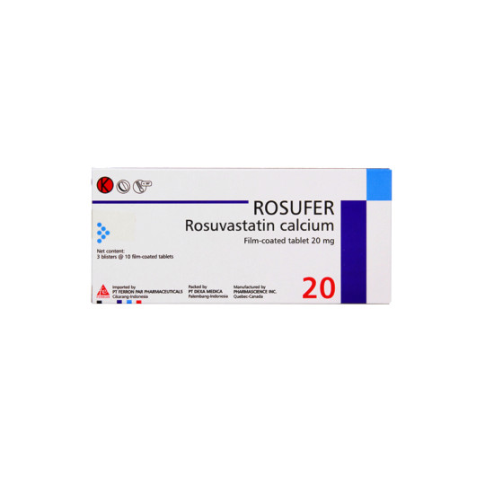 Rosufer 20 mg 10 Tablet - Kegunaan, Efek Samping, Dosis dan Aturan ...
