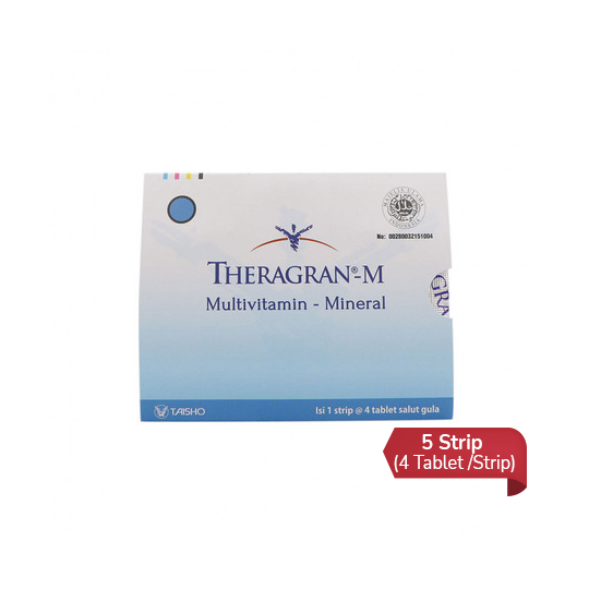 Theragran-M 5 Strip (4 Tablet/Strip) - Hemat Borongan - Kegunaan, Efek ...