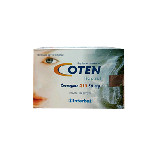 Coten 30 mg 10 Kapsul - Kegunaan, Efek Samping, Dosis dan Aturan Pakai ...