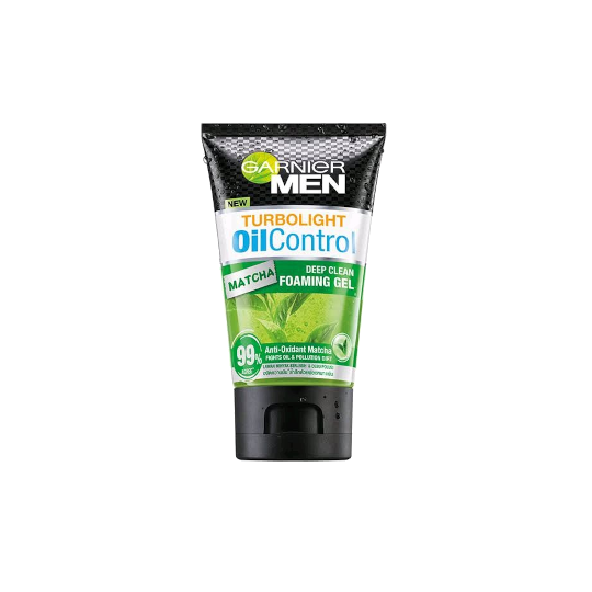 Garnier Men Tubolight Oil Control Matcha Foaming Gel 100 ml - Kegunaan ...