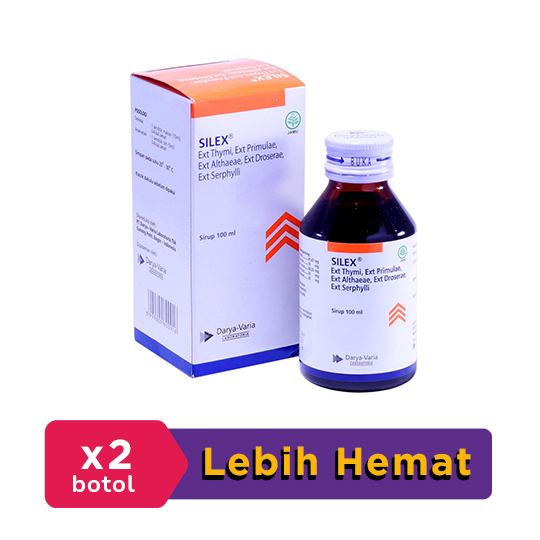 Silex Sirup 100 ml 2 Botol - Hemat Borongan - Kegunaan, Efek Samping ...