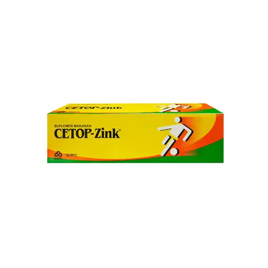 Cetop Zink 10 Tablet - Kegunaan, Efek Samping, Dosis dan Aturan Pakai ...