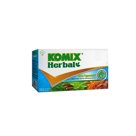 Komix Herbal Rasa Peppermint 15 ml 6 Sachet - Kegunaan, Efek Samping ...