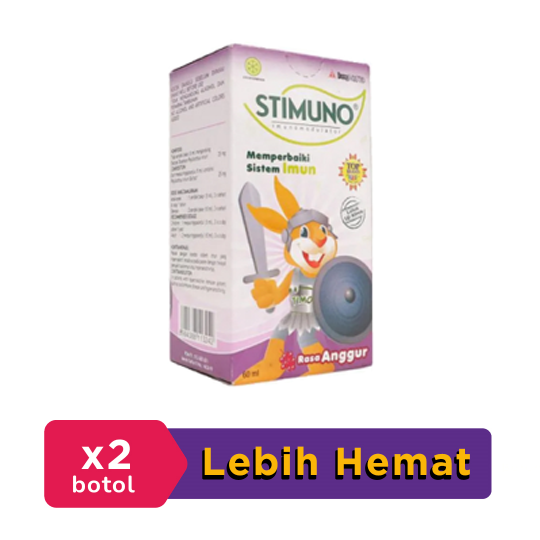 Stimuno Sirup Rasa Anggur 60 ml 2 Botol - Hemat Borongan - Kegunaan ...