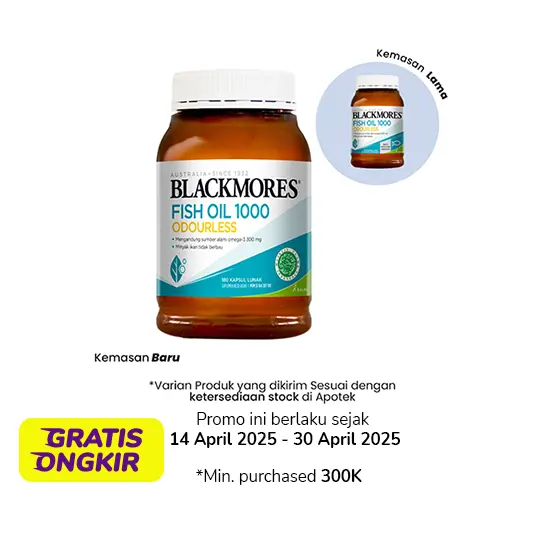 Blackmores Odourless Fish Oil 1000 200 Ka - Kegunaan, Efek Samping, Dosis dan Aturan Pakai - Halodoc